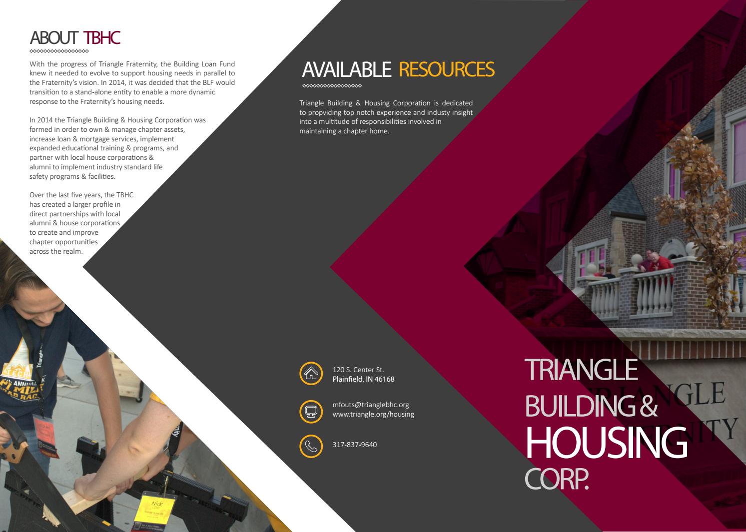 Triangle Building & Housing Corp Informational Brochure by Triangle ...