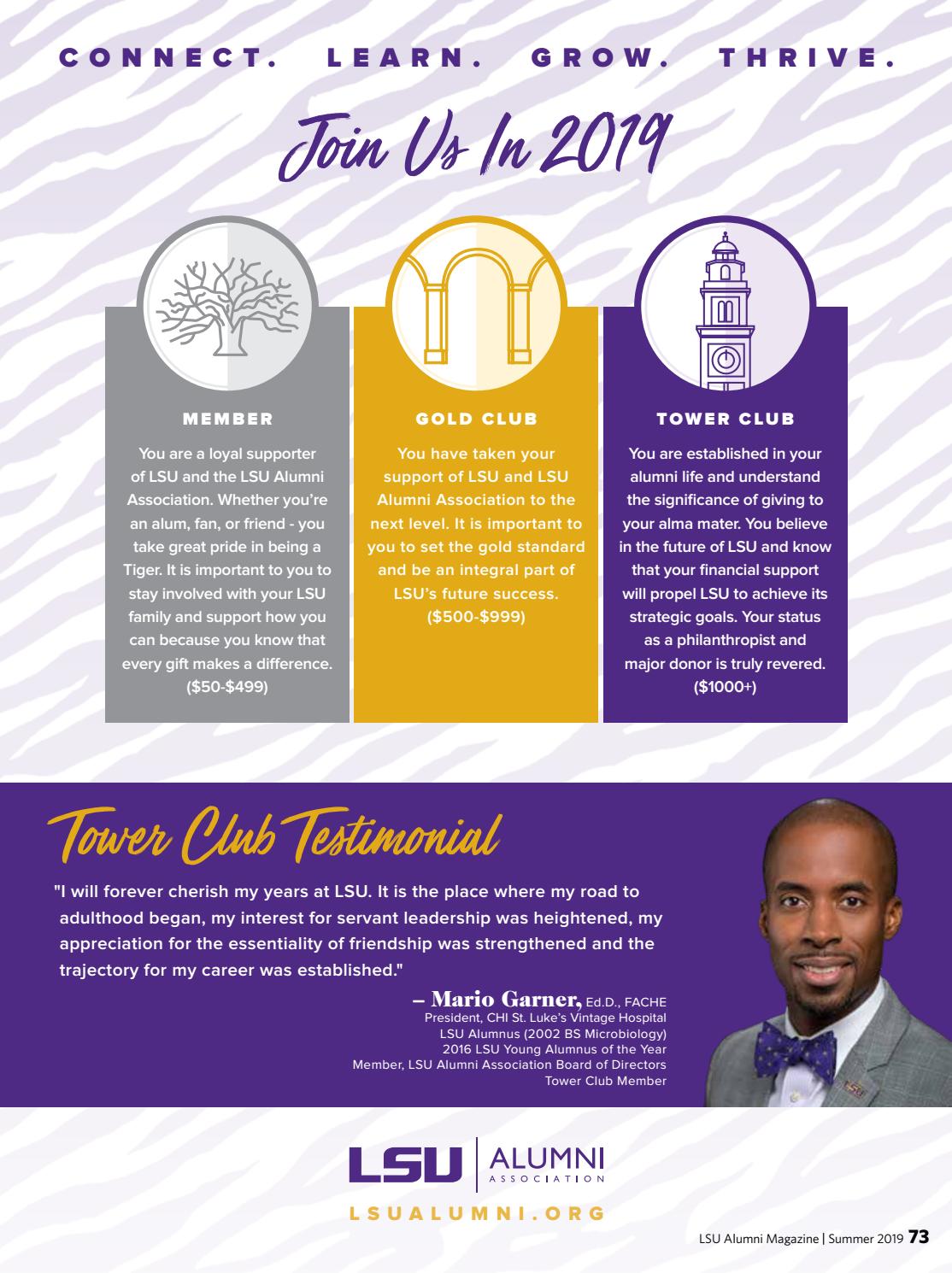 LSU Alumni Magazine_Summer 2019 Issue by LSU Alumni Association - Issuu
