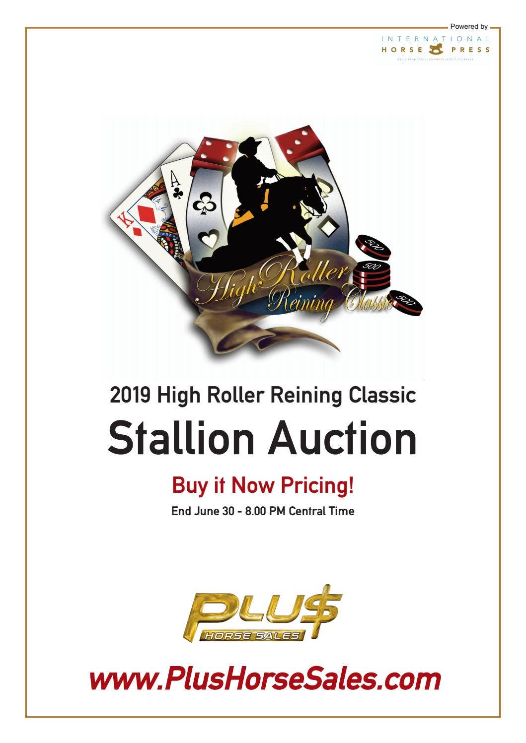 HIGH ROLLER REINING CLASSIC STALLION AUCTION by International Horse ...