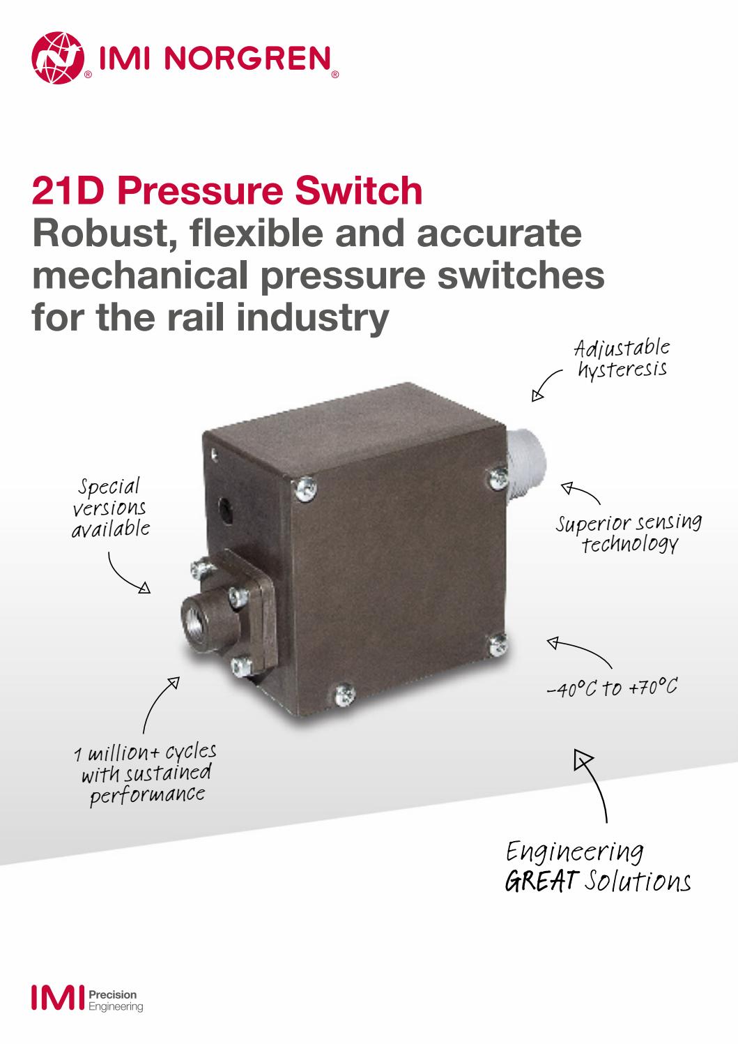 21D Pressure Switch Brochure by IMI Precision Engineering - Issuu