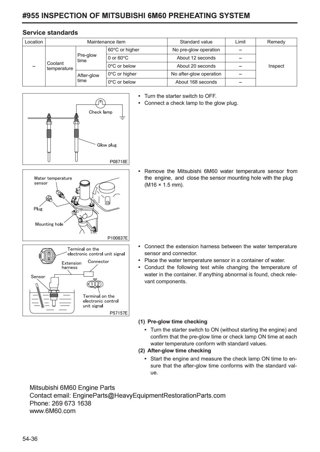 Mitsubishi 6M60 Engine Workshop Manual free download by engineparts2 ...