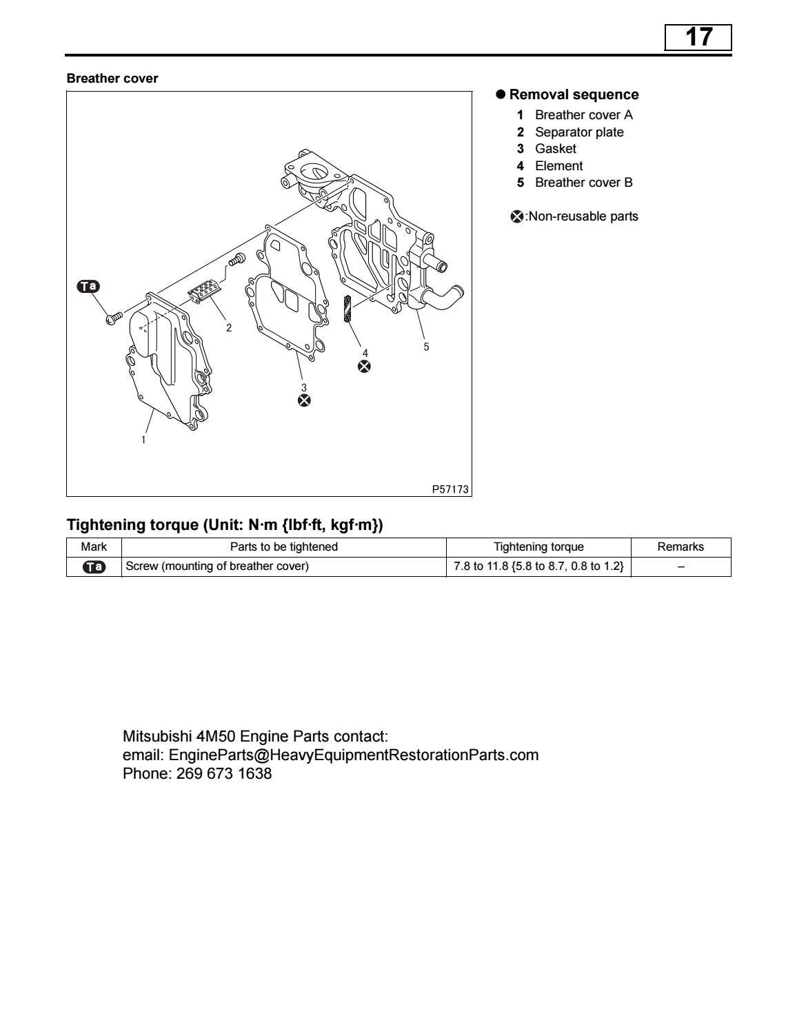 Mitsubishi 4M50 Engine Workshop Manual free download by engineparts2 ...