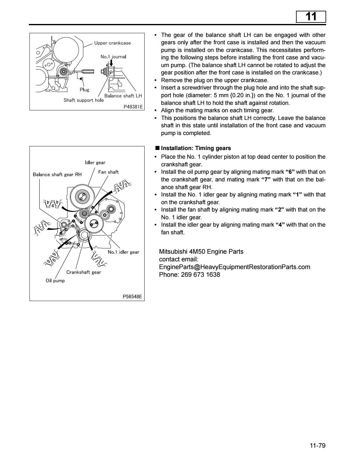 Mitsubishi 4M50 Engine Workshop Manual free download by engineparts2 ...