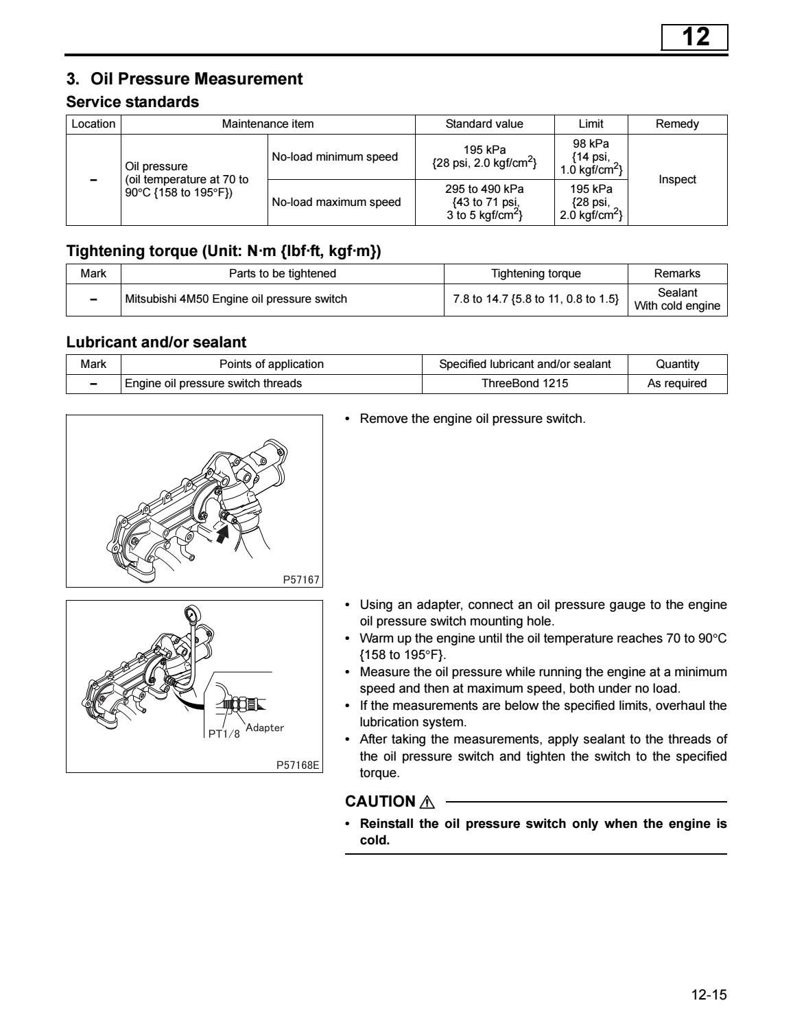 Mitsubishi 4M50 Engine Workshop Manual free download by engineparts2 ...