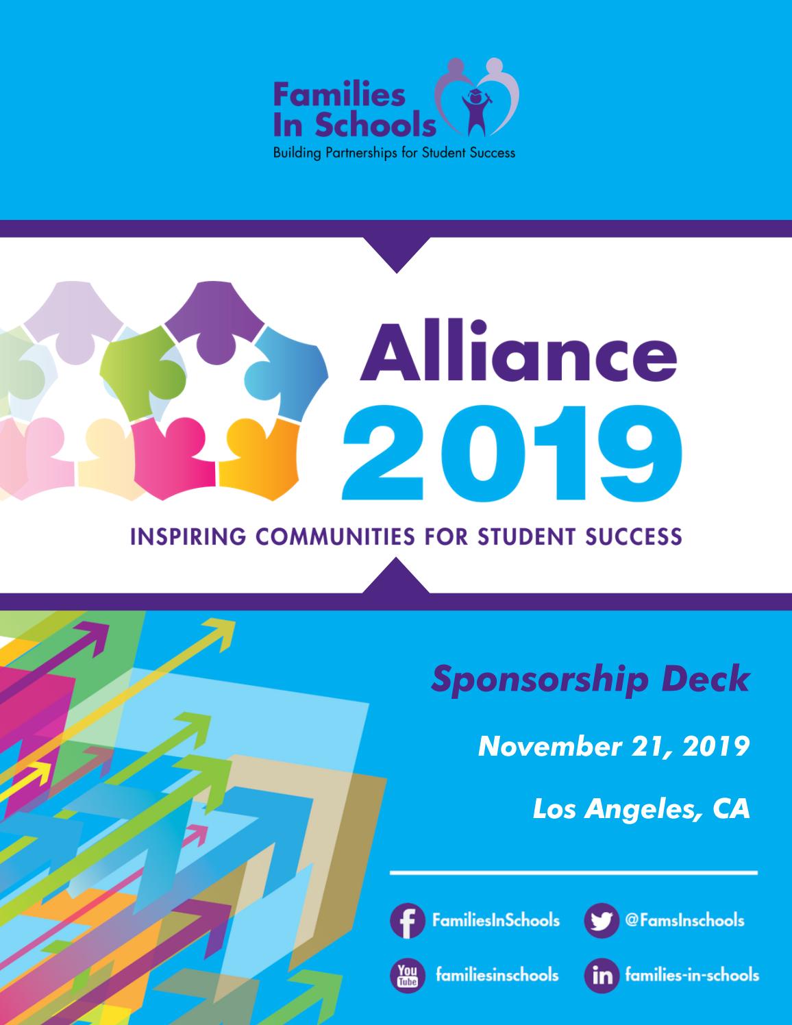 Sponsorship Deck: Alliance 2019 Parent Engagement Summit & Awards by ...