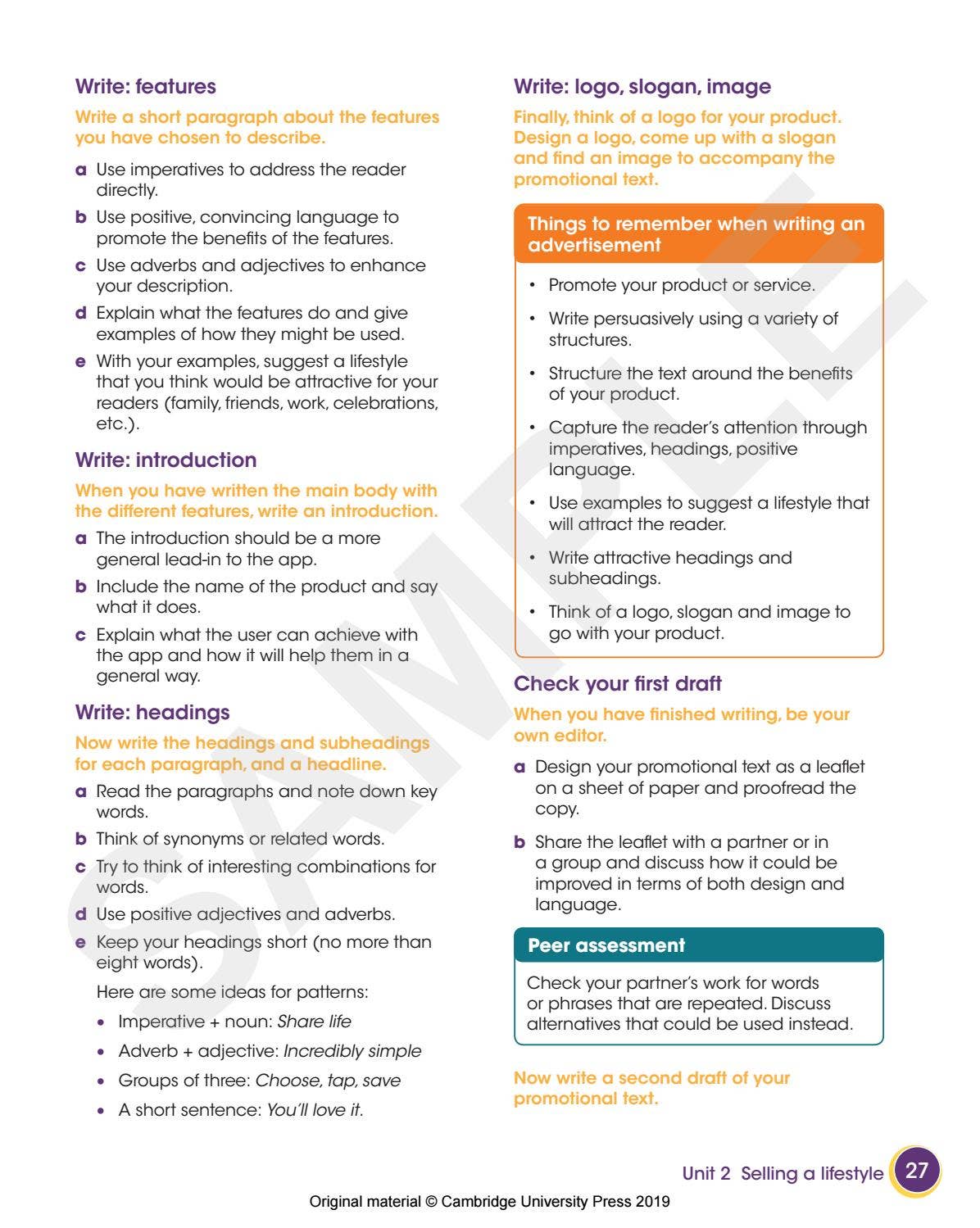 Cambridge Grammar and Writing Skills Learner's Book 9 sample by ...
