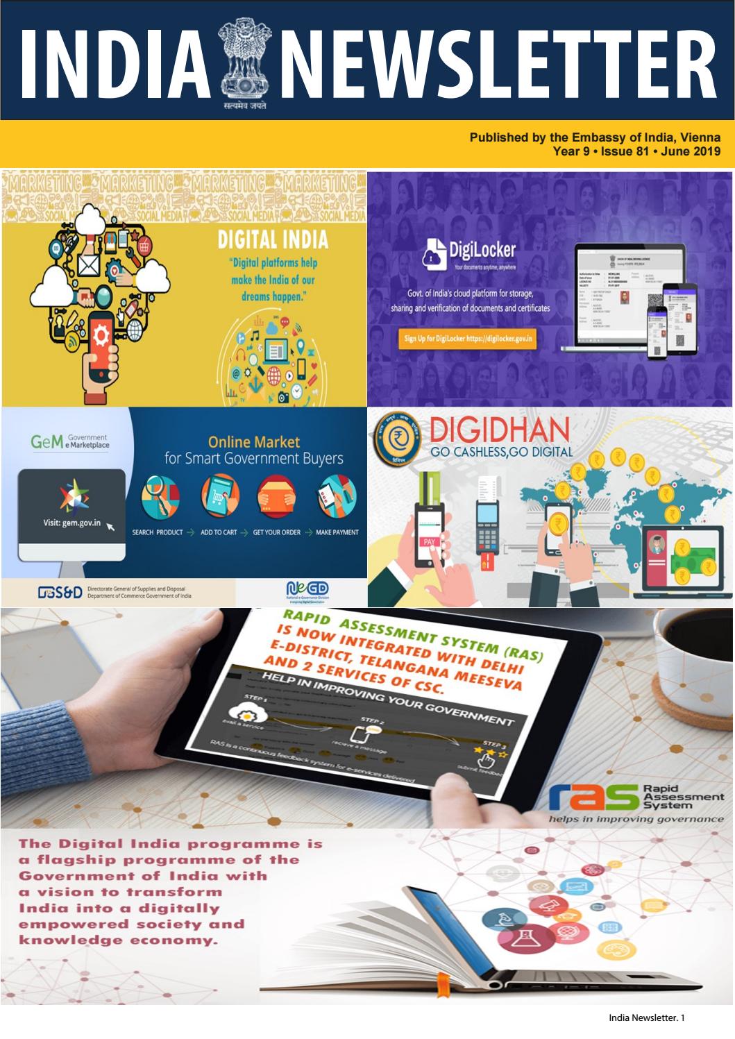 India Newsletter June 2019 by Indian Embassy Vienna - Issuu