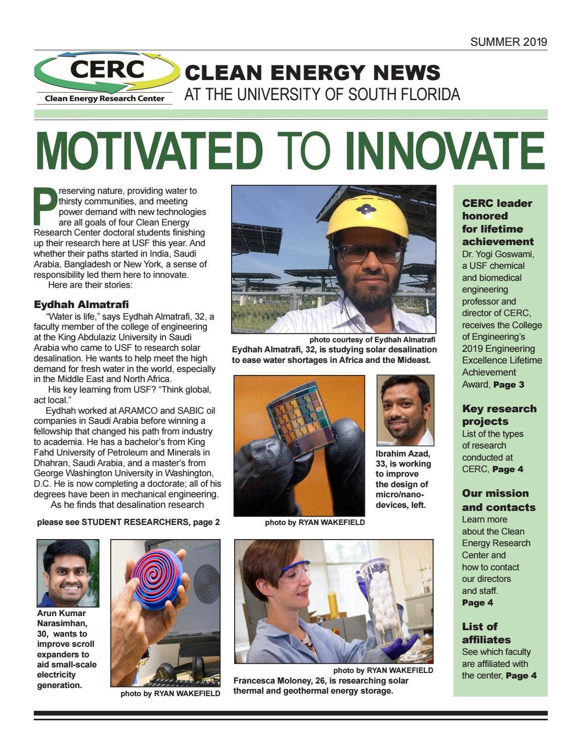 CERC Newsletter by USF Engineering - Issuu