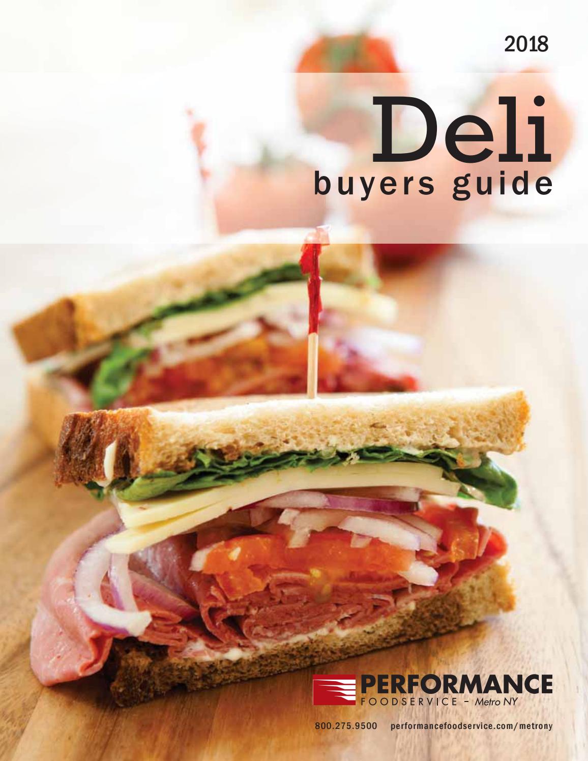 Deli Buyers Guide: Performance Foodservice - Metro NY by Performance ...