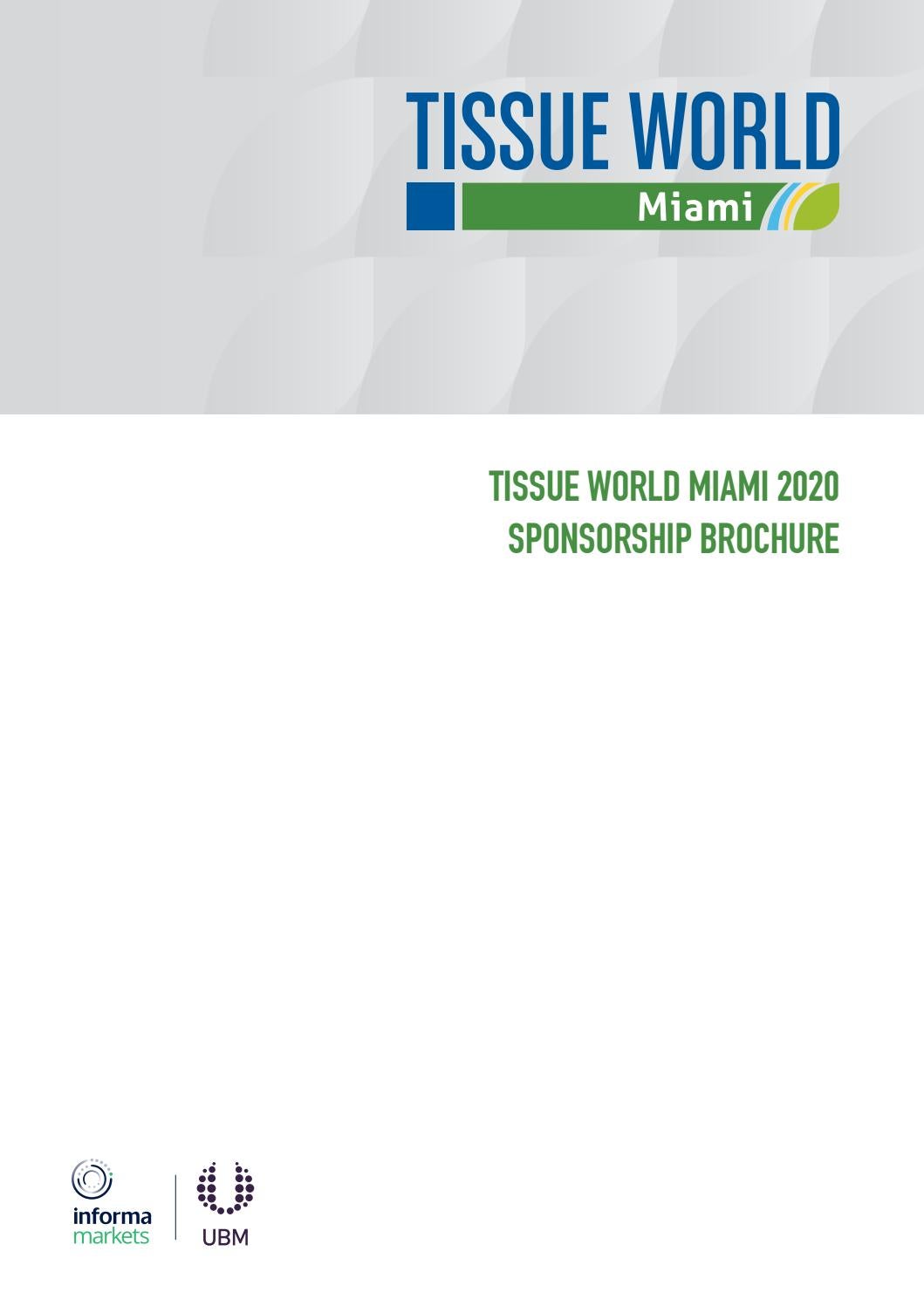 Tissue World Miami 2020 - Sponsorship Brochure by Tissue World Magazine ...