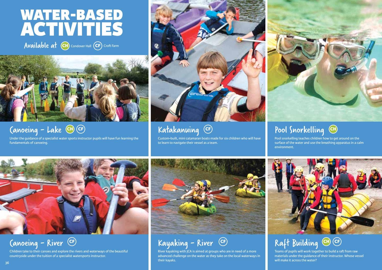 JCA Adventure - Condover Hall & Croft Farm brochure by Experience Education - Issuu