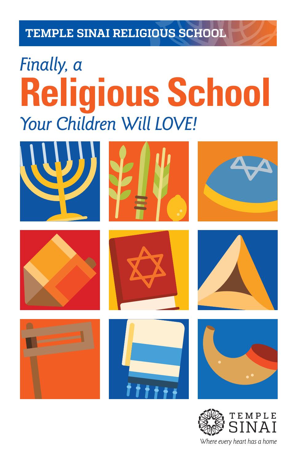 Religious School Brochure 2019-20 by Temple Sinai of Roslyn - Issuu