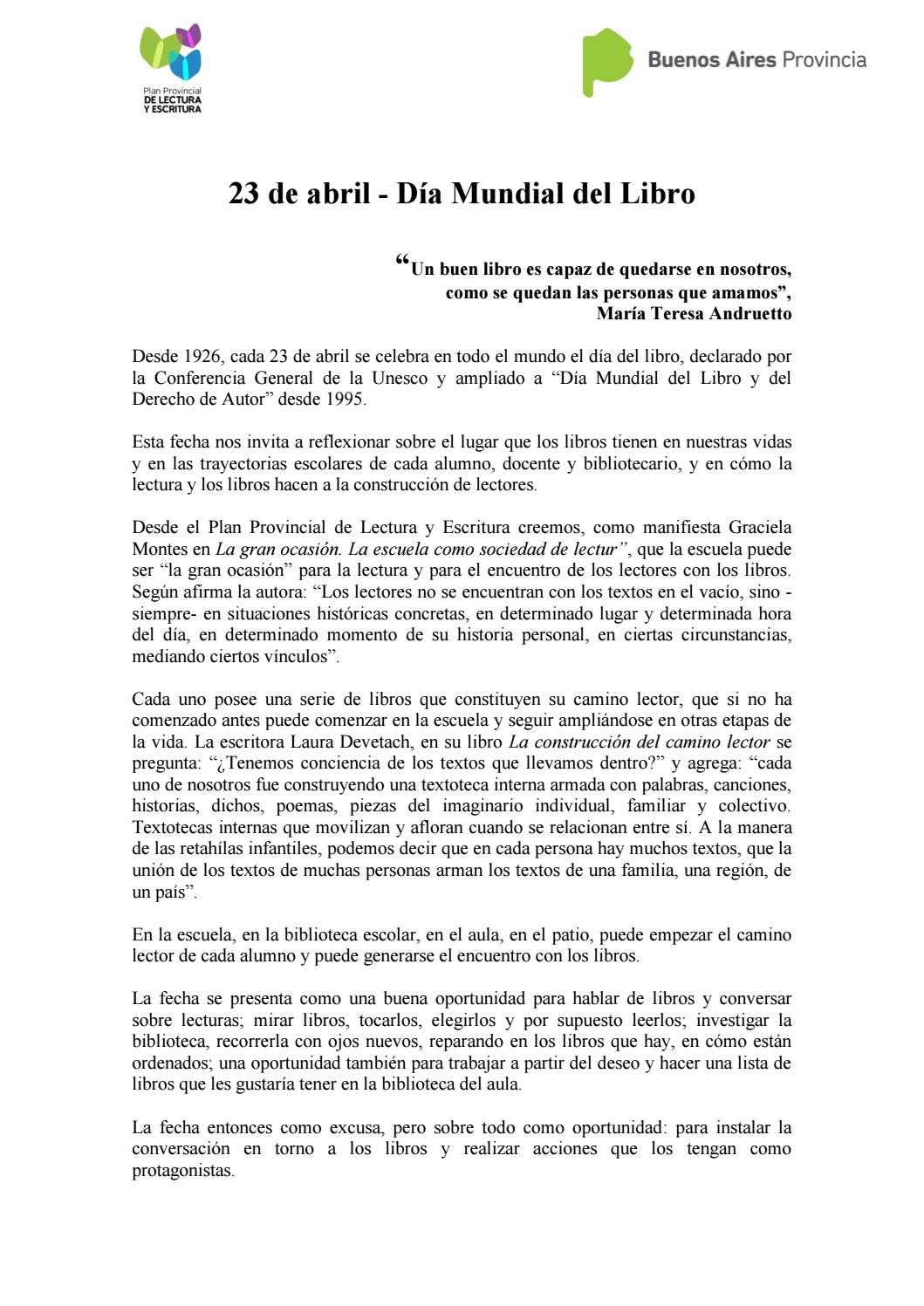 Día Mundial del Libro by bicapacitadoresregion6 - Issuu