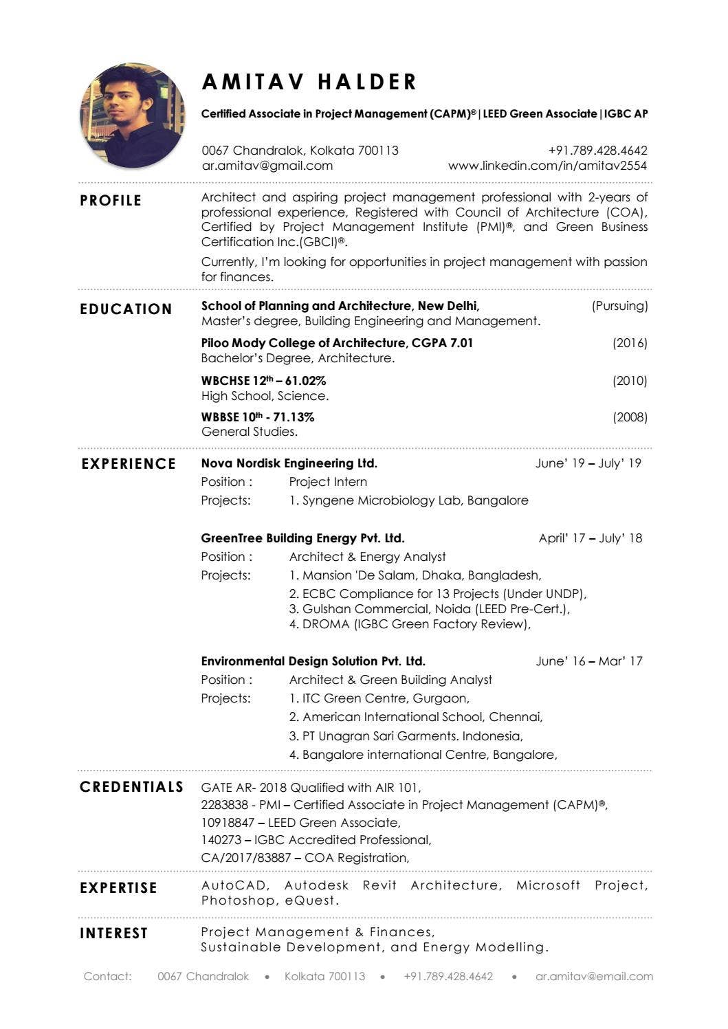 Resume_Amitav by Amitav Akki - Issuu