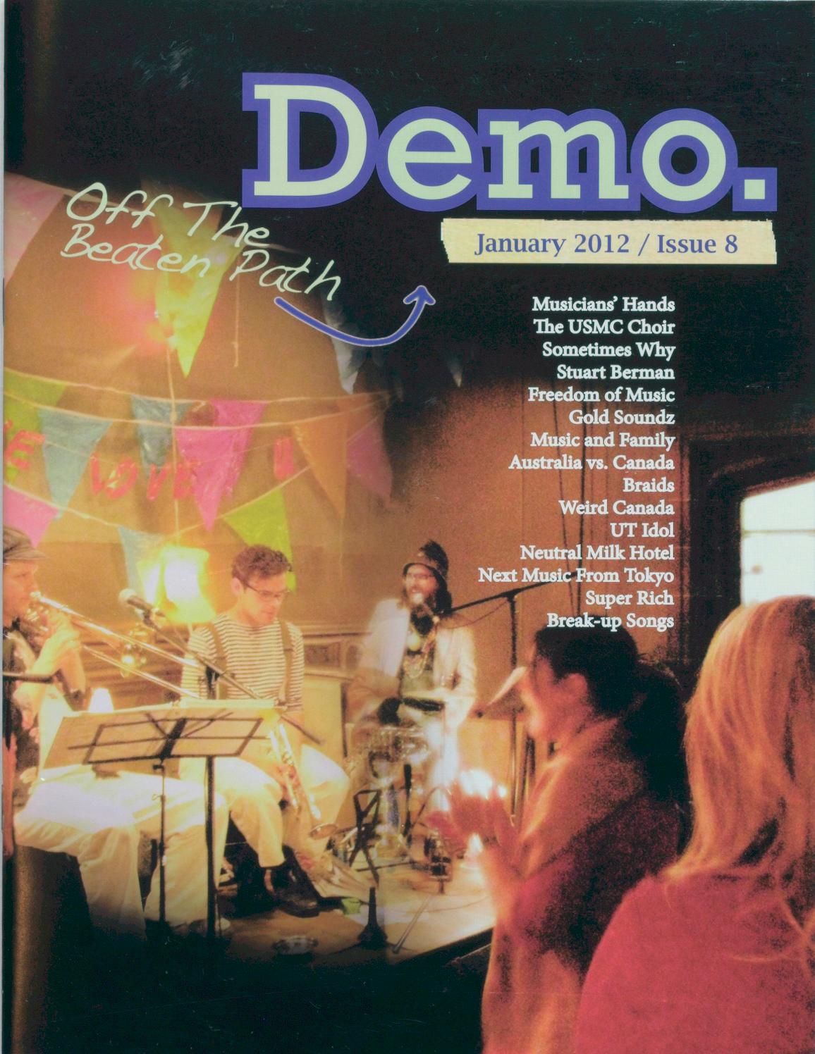 Demo 8 | 2012 by Demo: The Hart House Music Magazine - Issuu