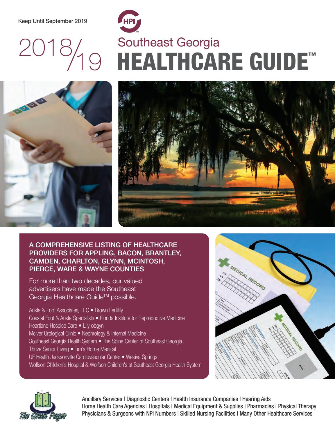 2018 - 2019 Southeast Georgia Healthcare Guide by Heritage Publishing ...