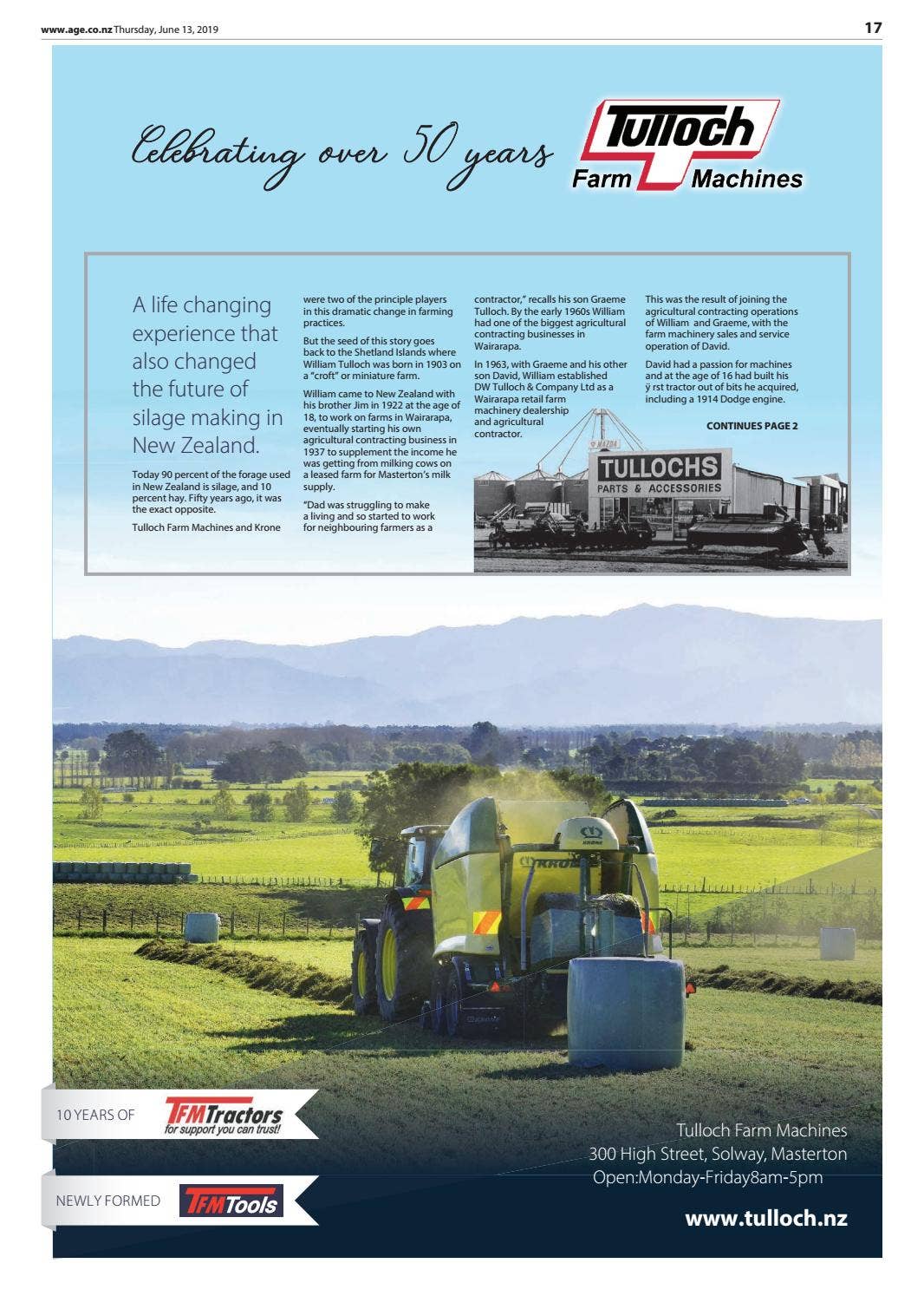 Tulloch Farm Machines by Wairarapa Times-Age - Issuu