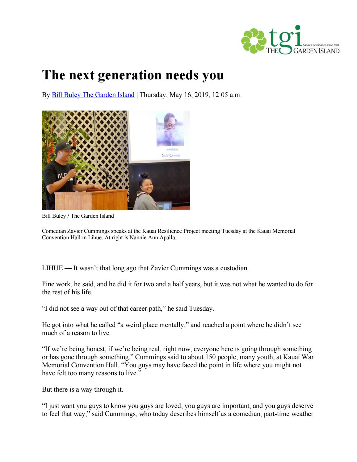 The next generation needs you by Hawaii Community Foundation - Issuu