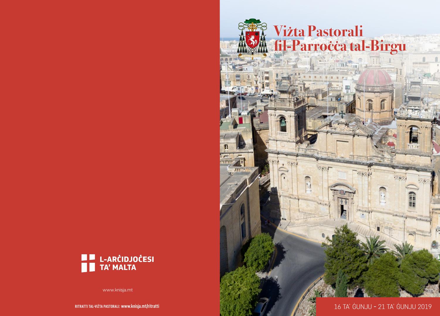 Viżta Pastorali - Birgu by Archdiocese of Malta - Issuu