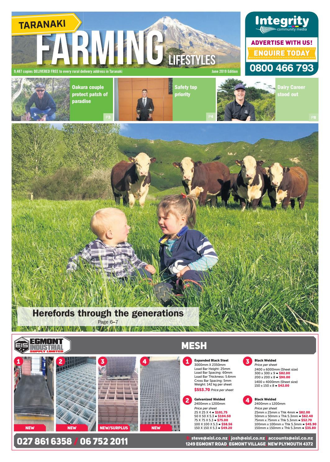 Taranaki Farming Lifestyles, June 2019 by Integrity Community Media - Issuu