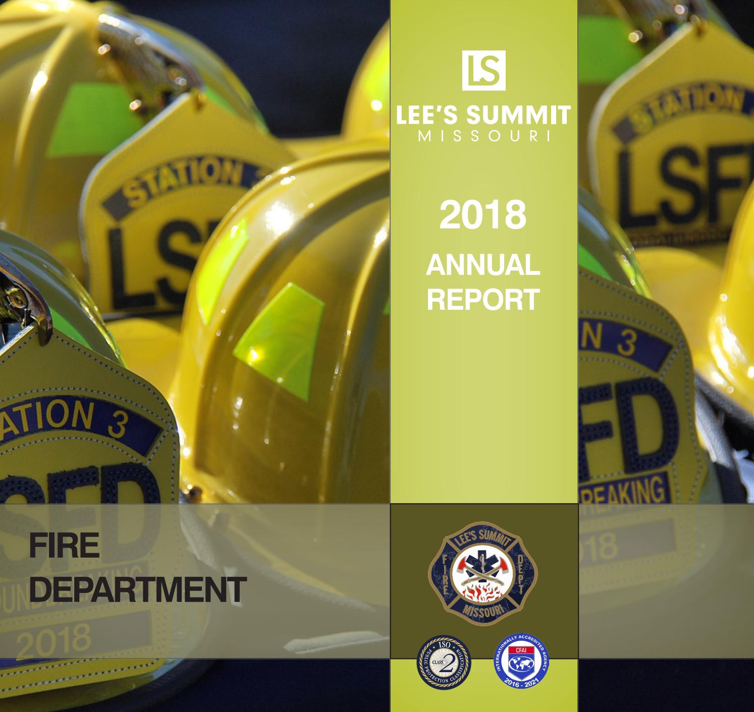 Fire Department Annual Report - 2018 by City of Lees Summit - Issuu