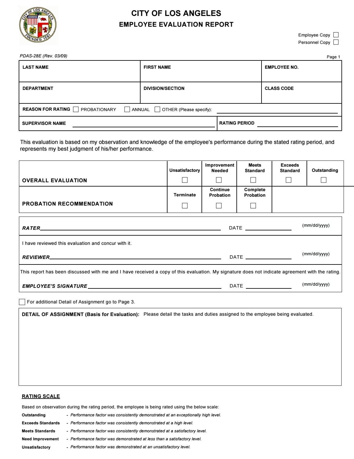Eval Form by Los Angeles Fire Department - Issuu