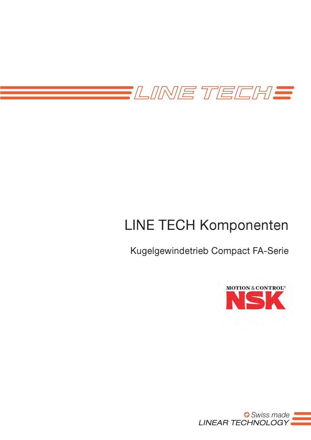 Geschliffene Kugelgewindetriebe Compact FA-Serie by Daniel Klingler - Issuu