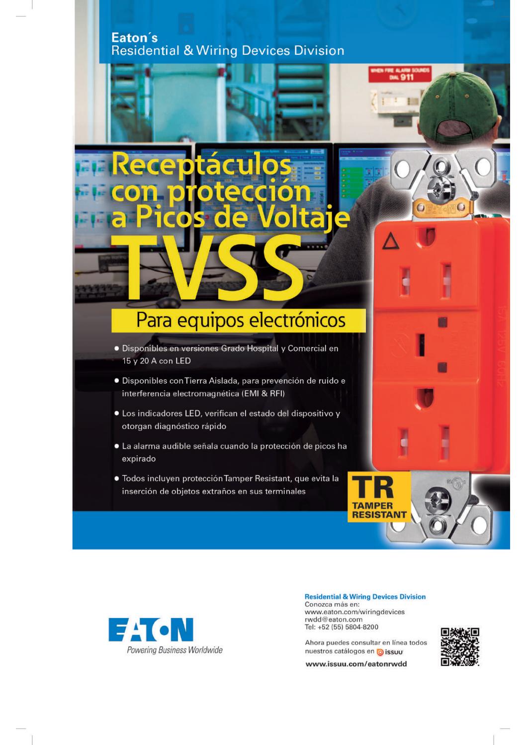 Flyer Receptáculos TVSS con protección a Picos de Voltaje by Eaton CRDS ...