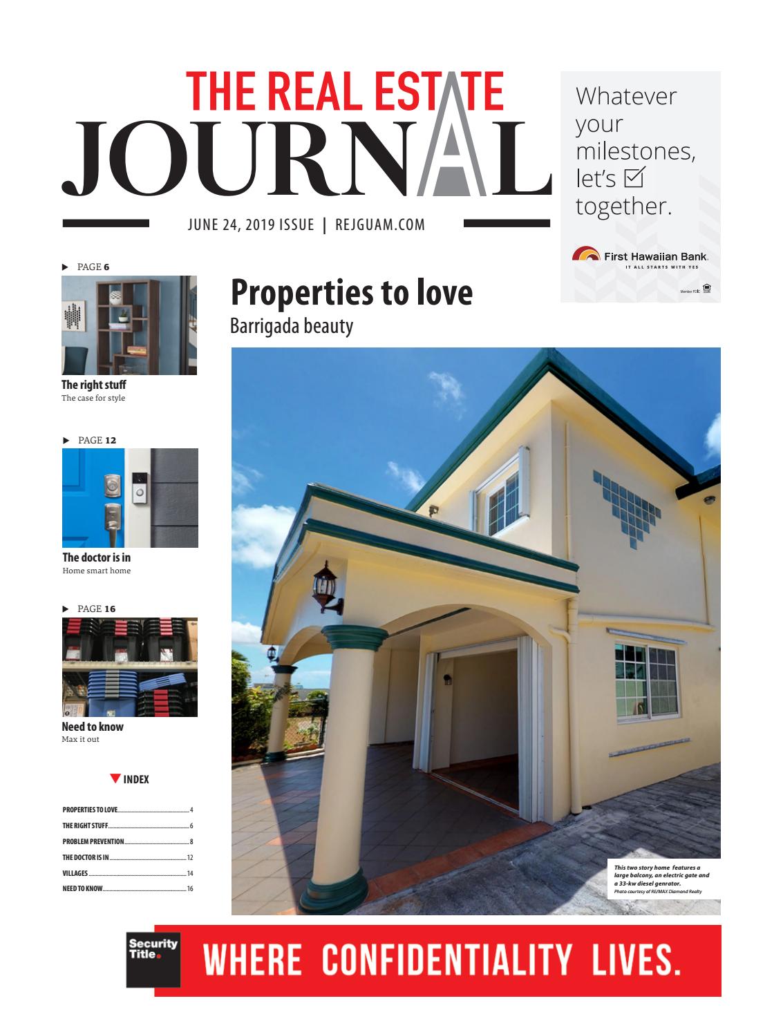 Real Estate Journal - June 24, 2019 by Real Estate Journal - Issuu