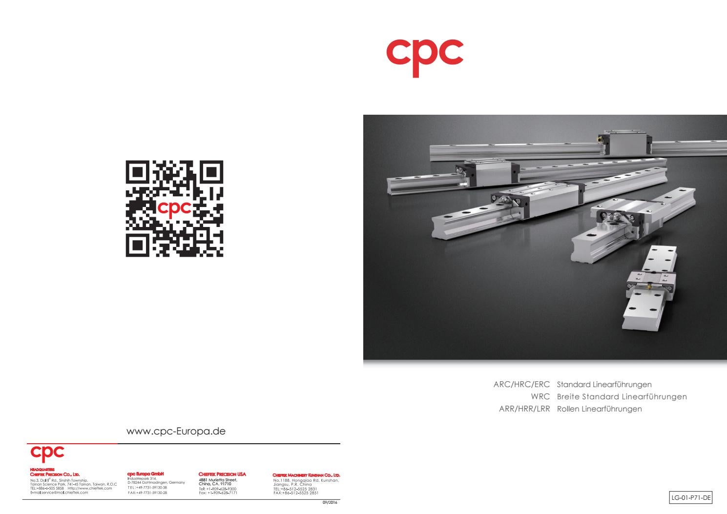 Linearführungen ARC/HRC/ERC/WRC/ARR-Serie, D by Daniel Klingler - Issuu