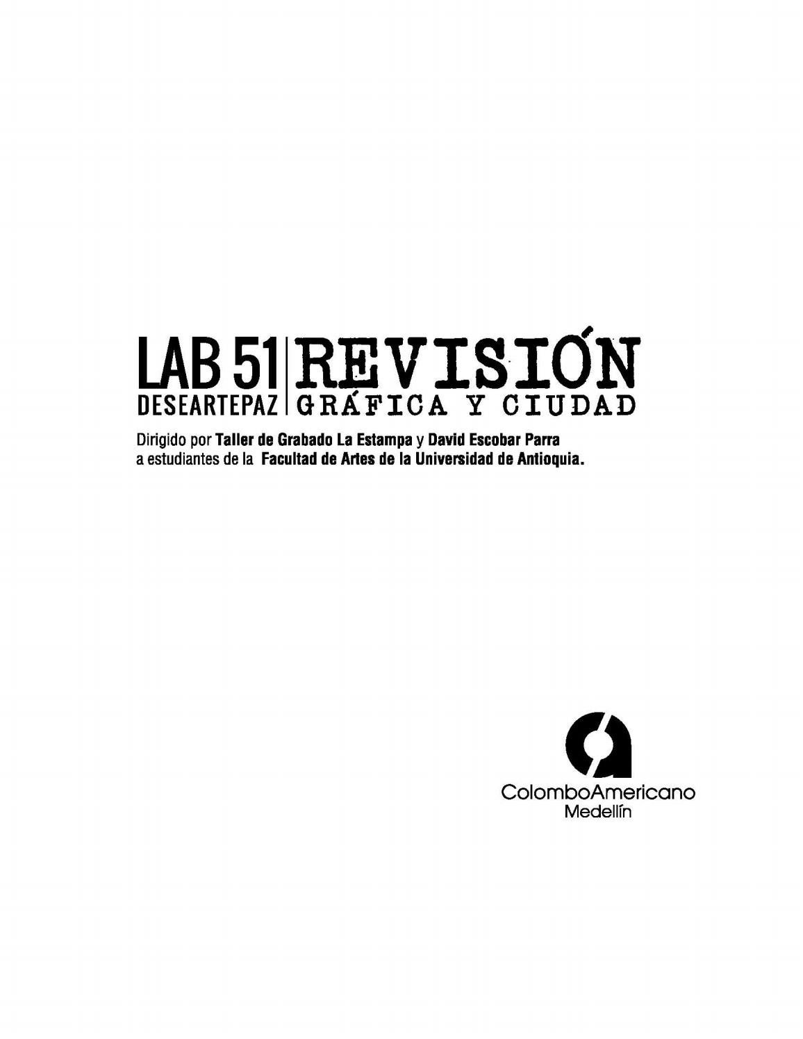 LAB 51: REVISIÓN GRÁFICA Y CIUDAD by Colombo Medellín - Issuu