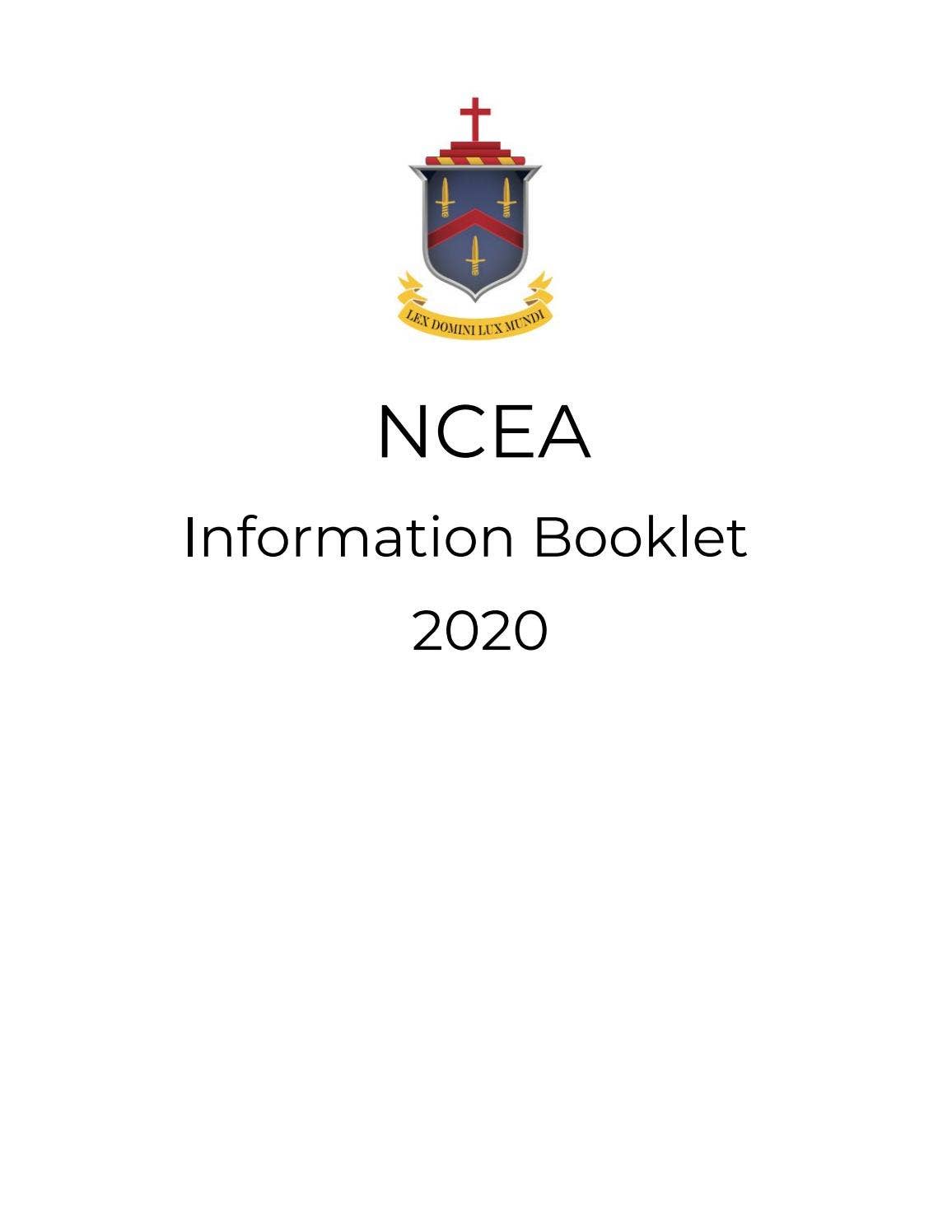 NCEA Booklet 2020 by John McGlashan College - Issuu