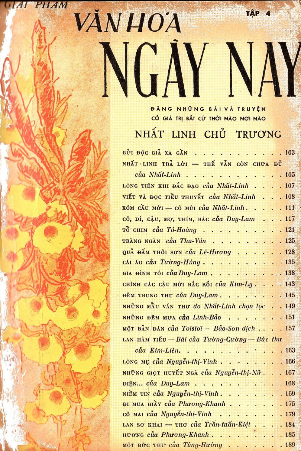 Tap chi Van Hoa Ngay Nay so 04 by LuuTru - Issuu