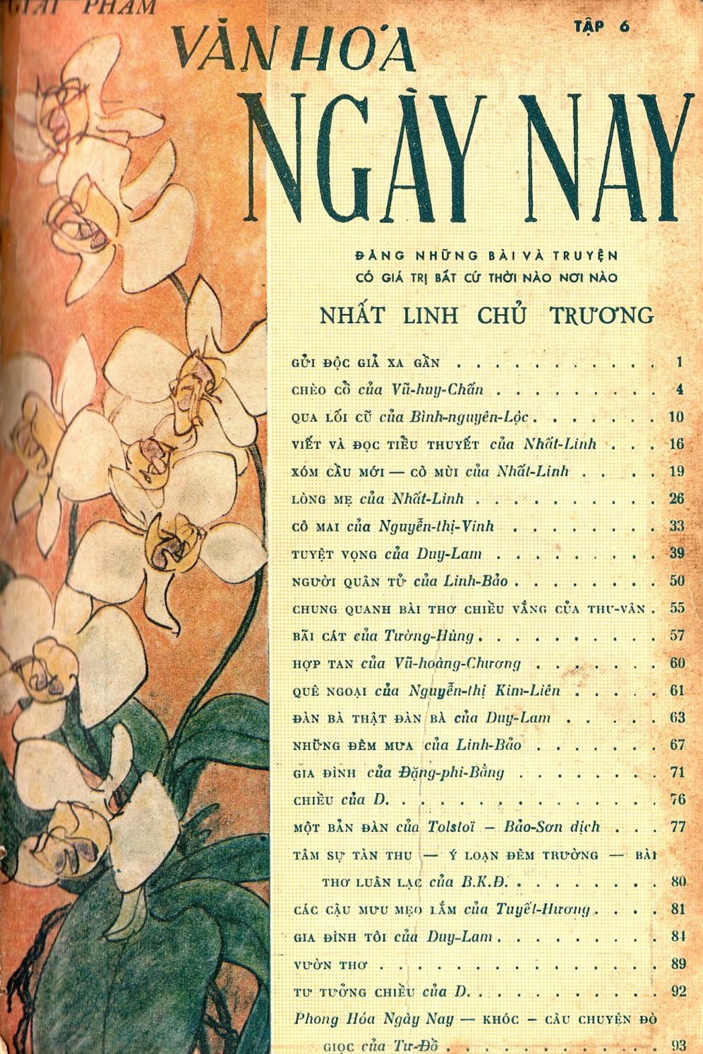 Tap chi Van Hoa Ngay Nay so 06 by LuuTru - Issuu