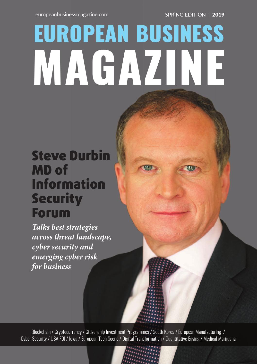 33 European Business Magazine Spring Edition 2019 by European Business ...