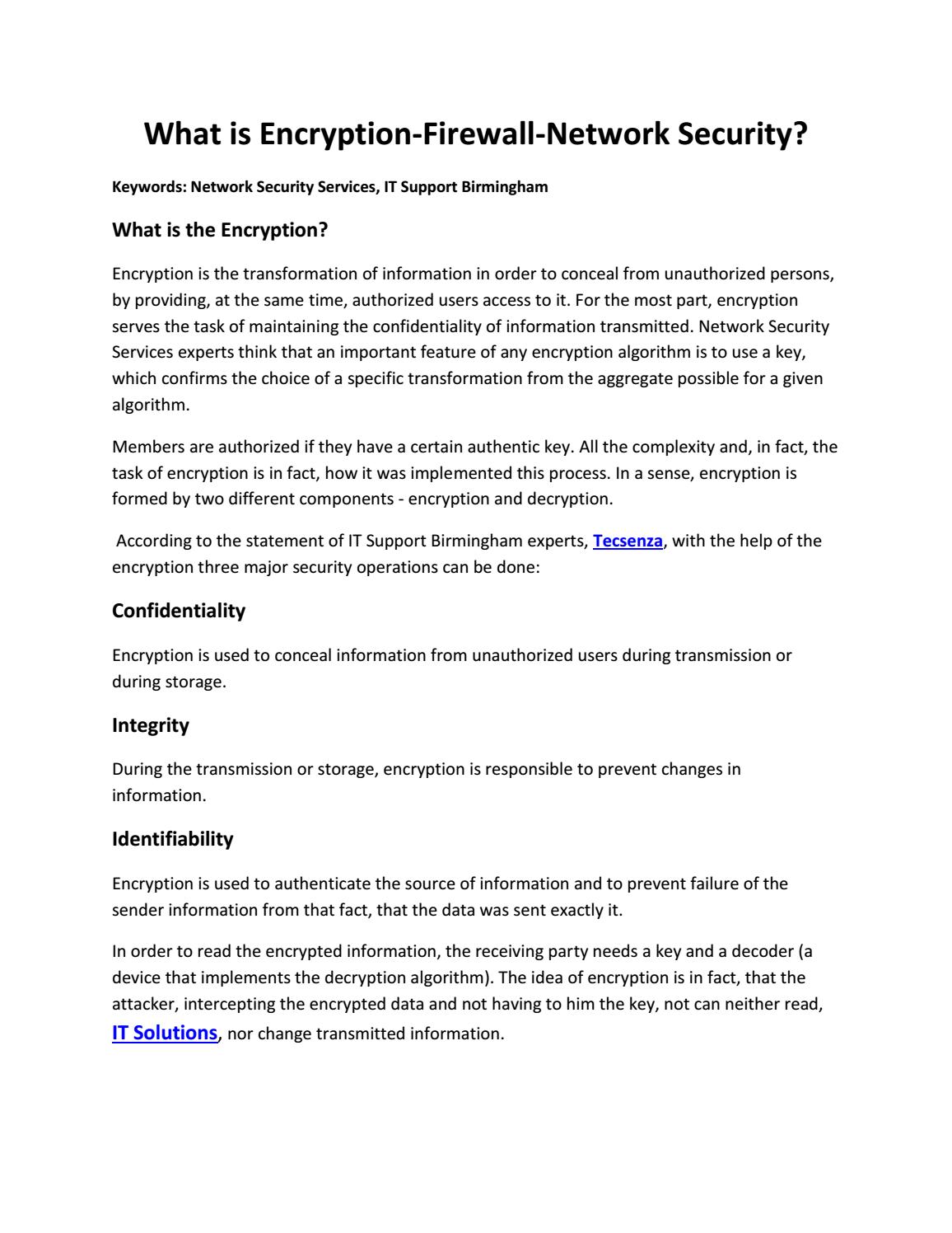 What is Encryption-Firewall-Network Security? by mozammel - Issuu