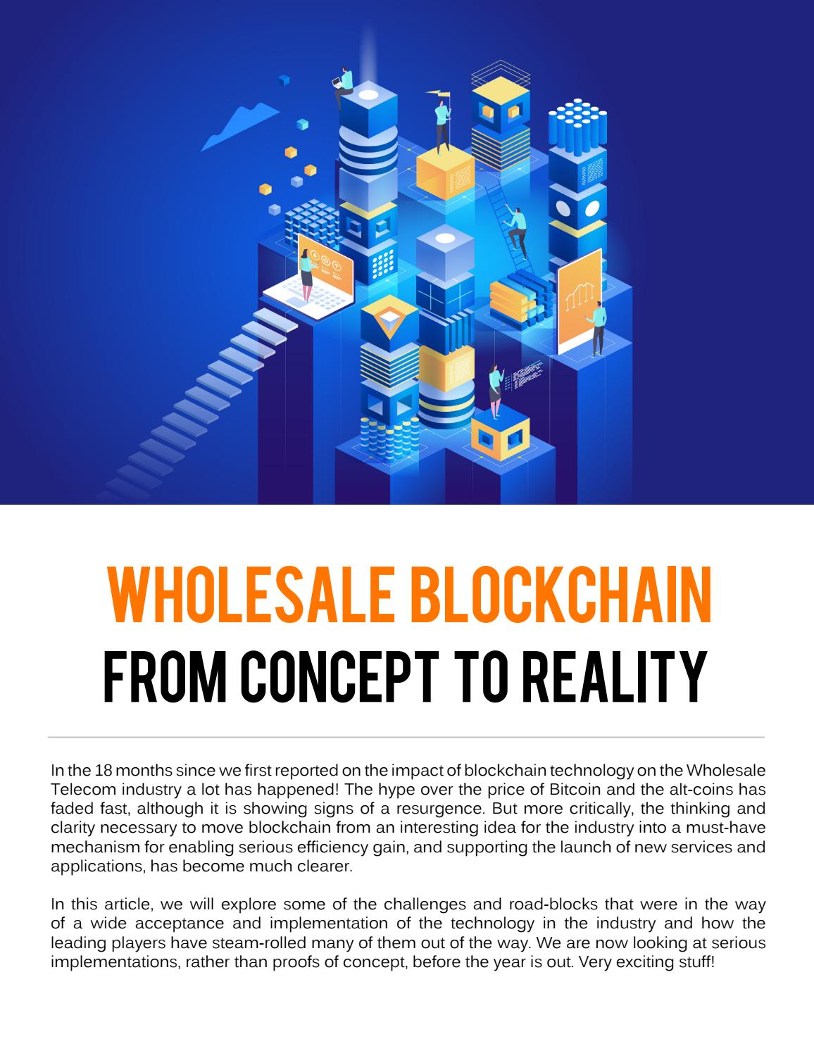 Wholesale Blockchain from Concept to Reality by HOT TELECOM - Issuu
