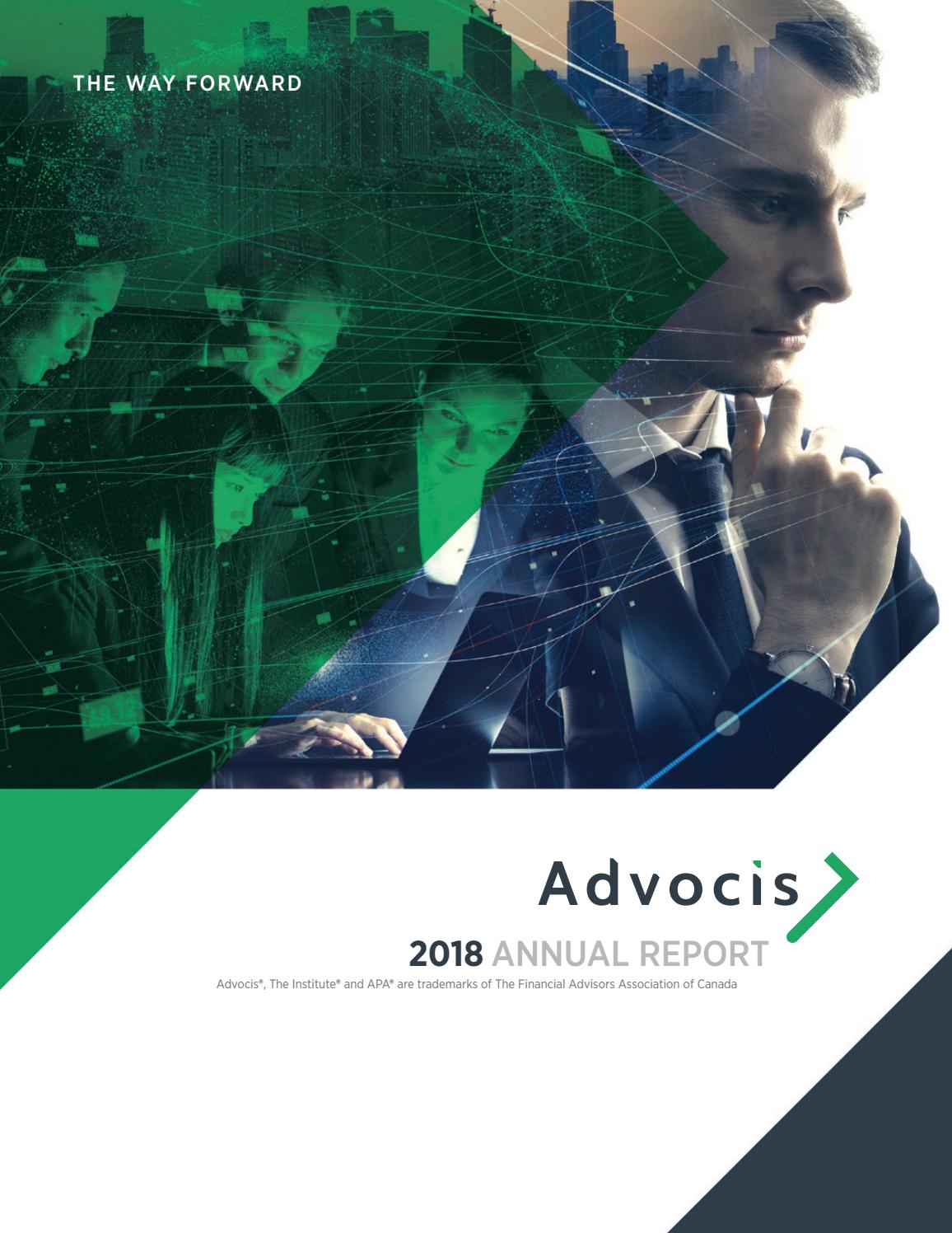 Advocis 2018 ANNUAL REPORT by Advocis - Issuu
