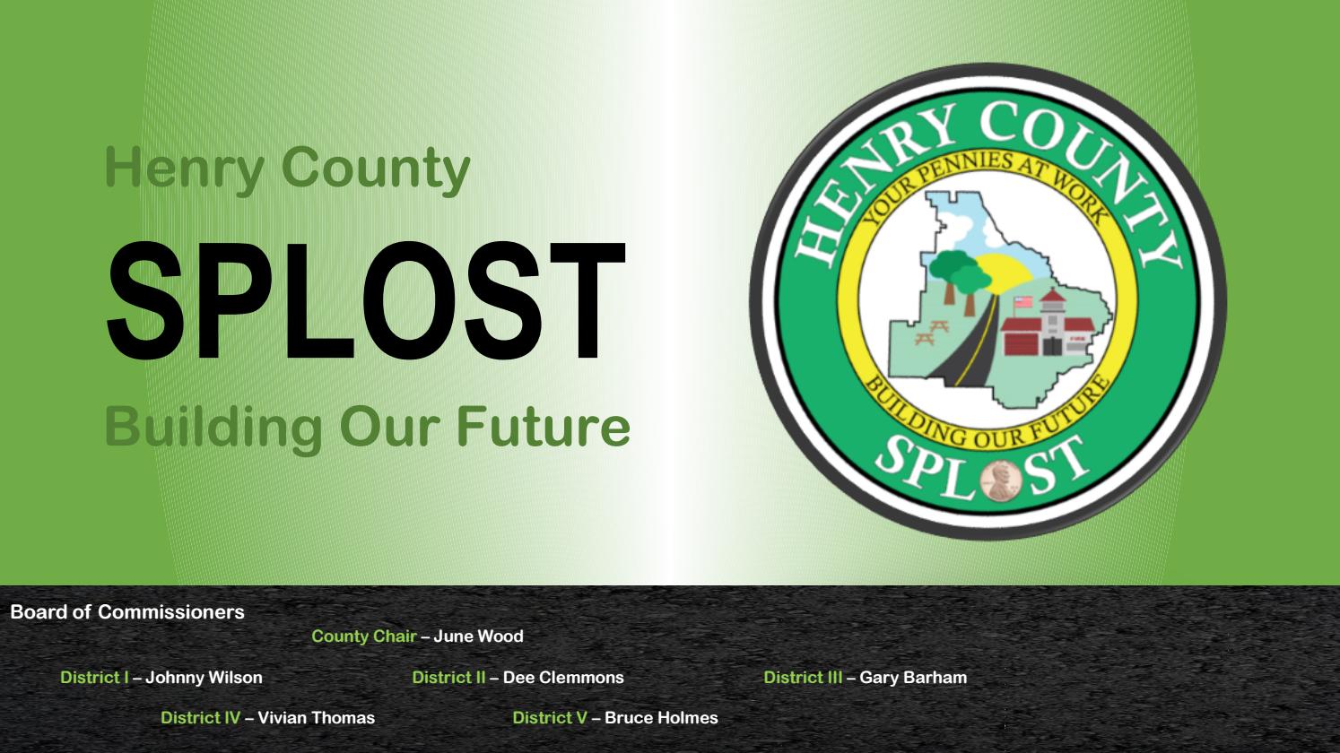 Henry County, GA - SPLOST V - Updated 6.19.2019 by Henry County ...