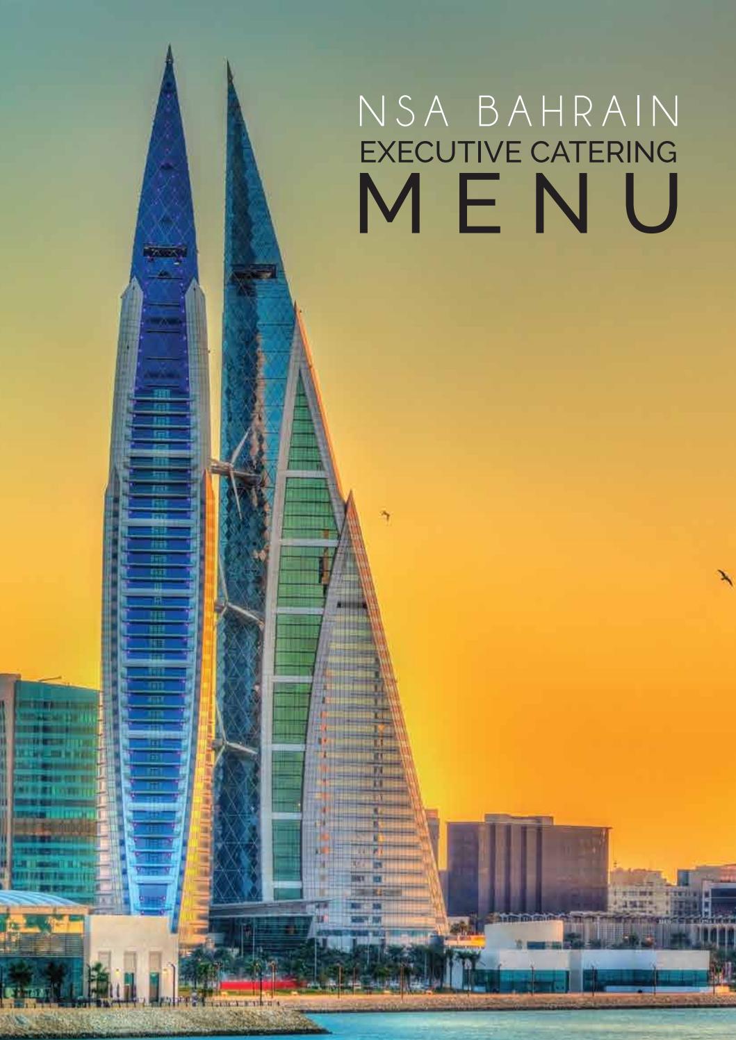 NSA Bahrain Executive Catering Menu | 2019 by NavyMWRBahrain - Issuu