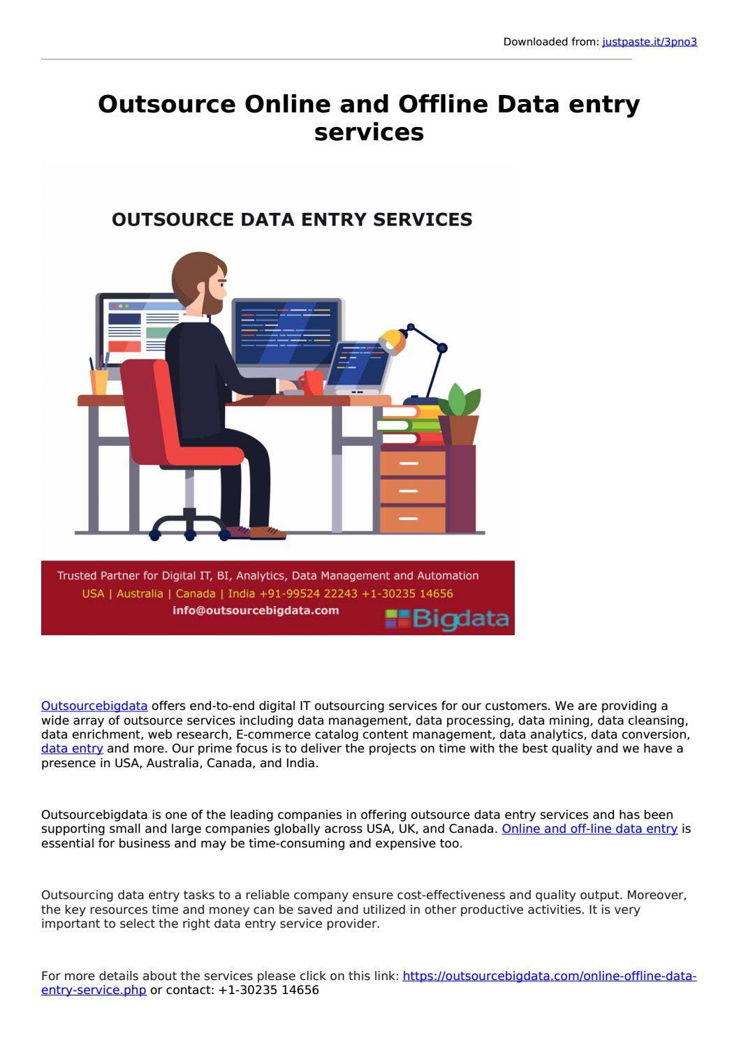 data entry services by AIMLEAP - Outsource Bigdata - Issuu