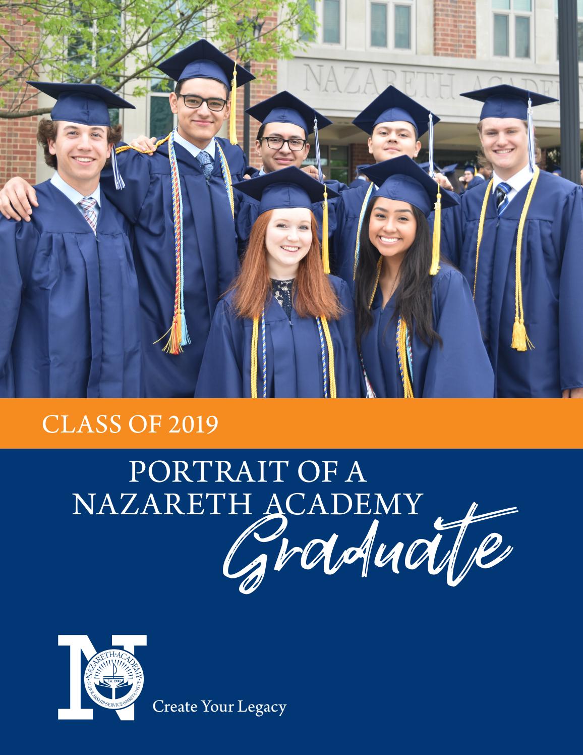 Class of 2019 - Portrait of a Graduate by Nazareth Academy - Issuu
