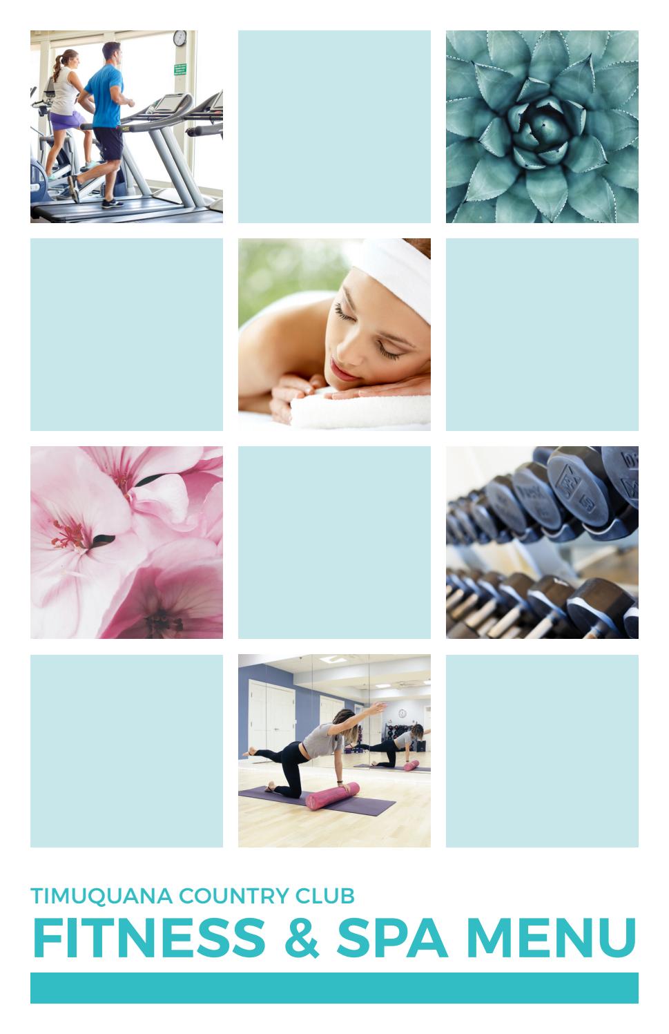 TCC: Fitness & Spa Menu by Timuquana Country Club - Issuu
