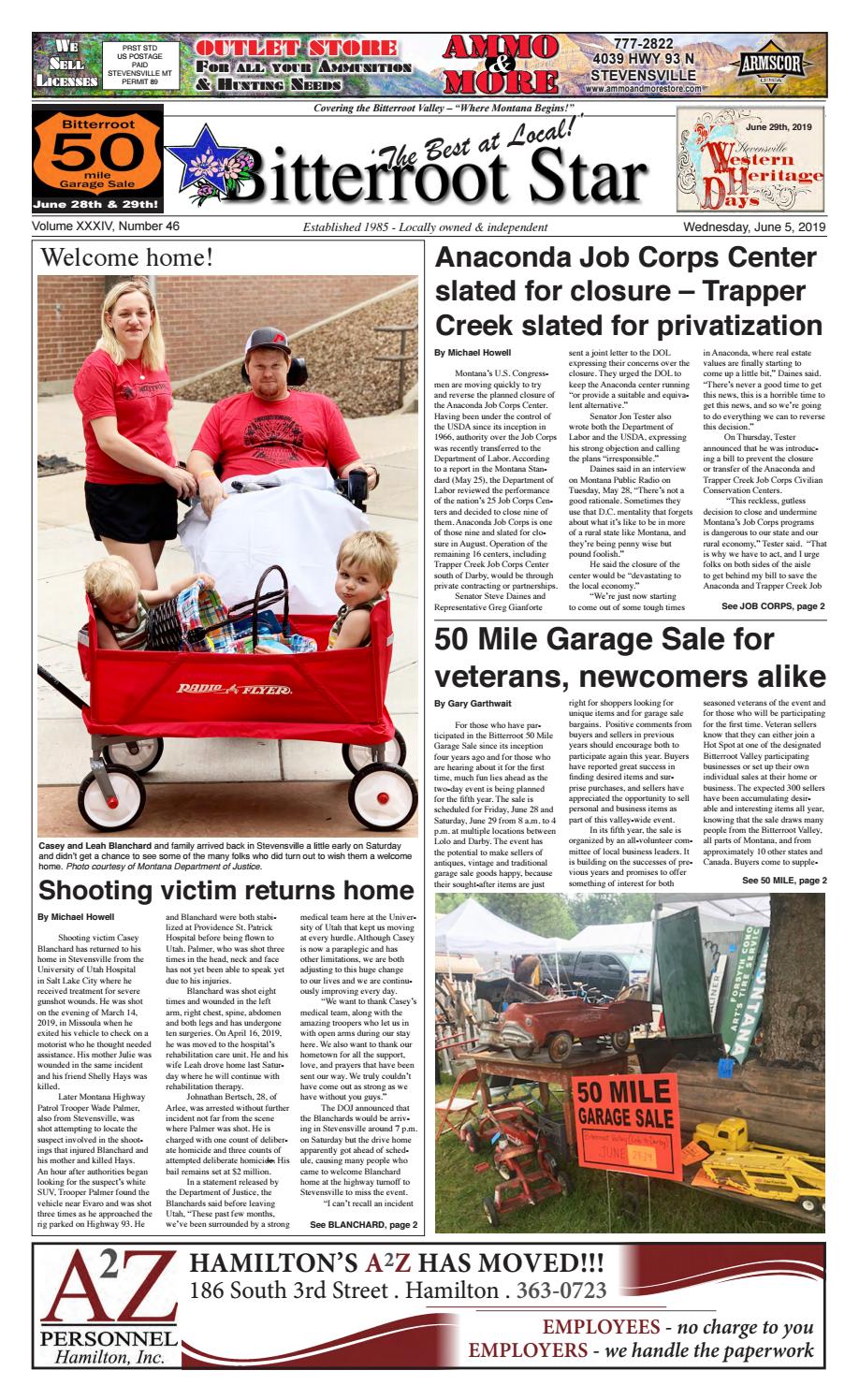 Bitterroot Star - June 5, 2019 by Bitterroot Star - Issuu