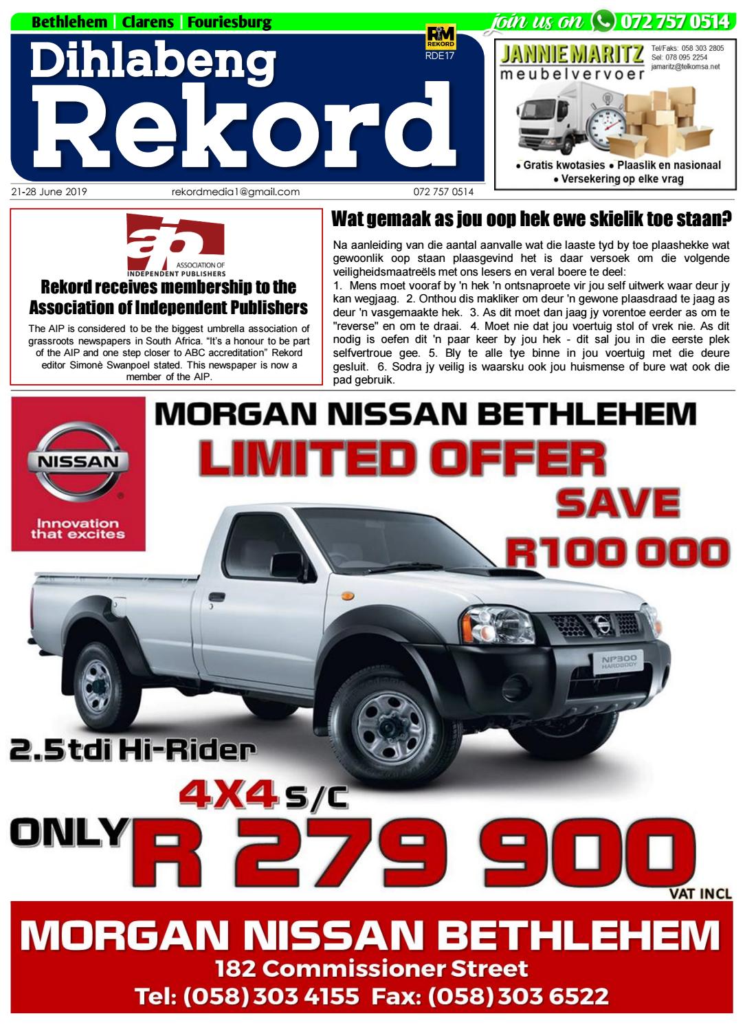 BETHLEHEM REKORD by Veldbrand Dihlabeng - Issuu