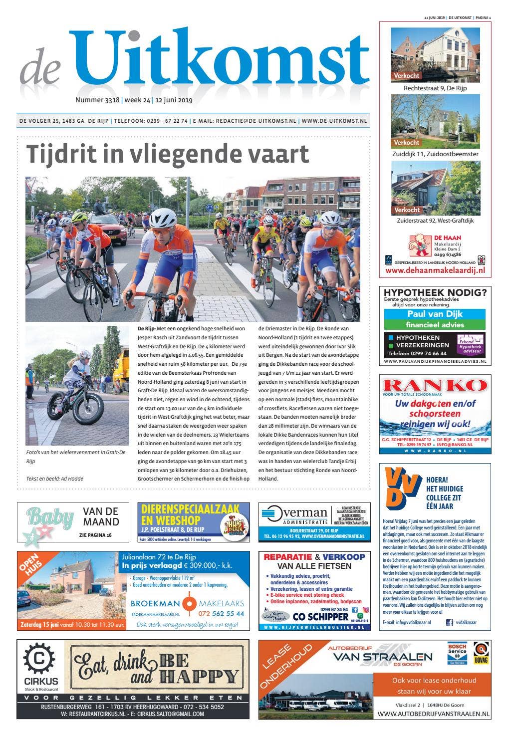 De Uitkomst, week 24 2019 by Uitgeverij De Uitkomst - Issuu