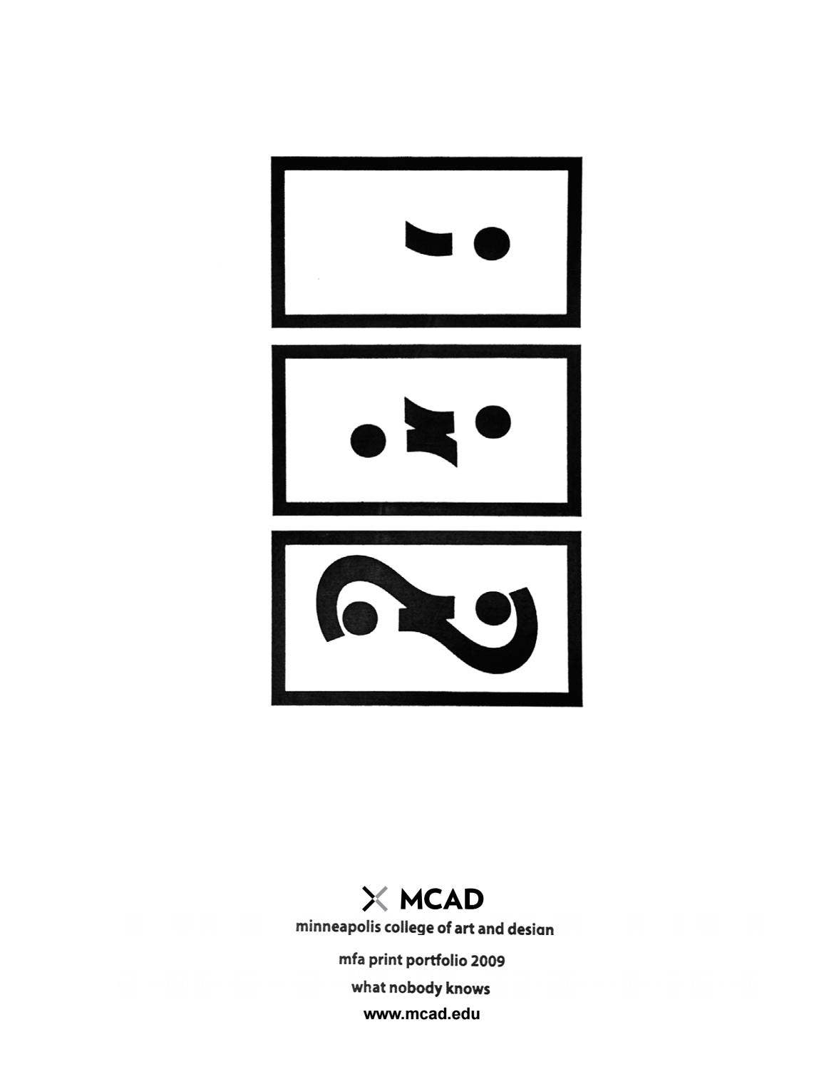 MCAD MFA Print Portfolio 2009 by MFA at MCAD - Issuu