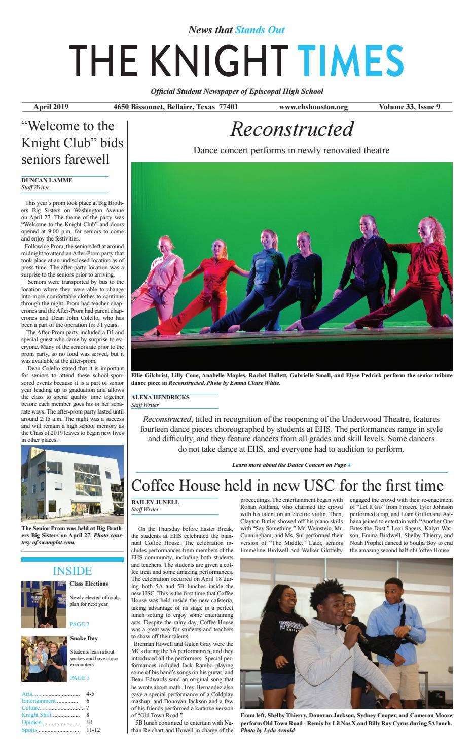 The Knight Times / April 2019 Issue 9 by KnightTimes - Issuu