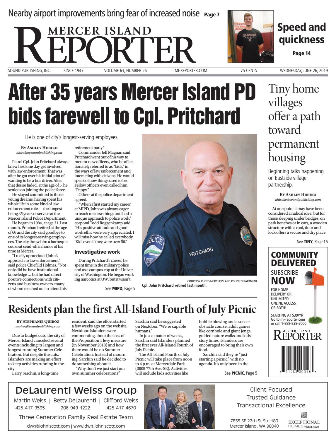 Mercer Island Reporter, June 26, 2019 by Sound Publishing - Issuu