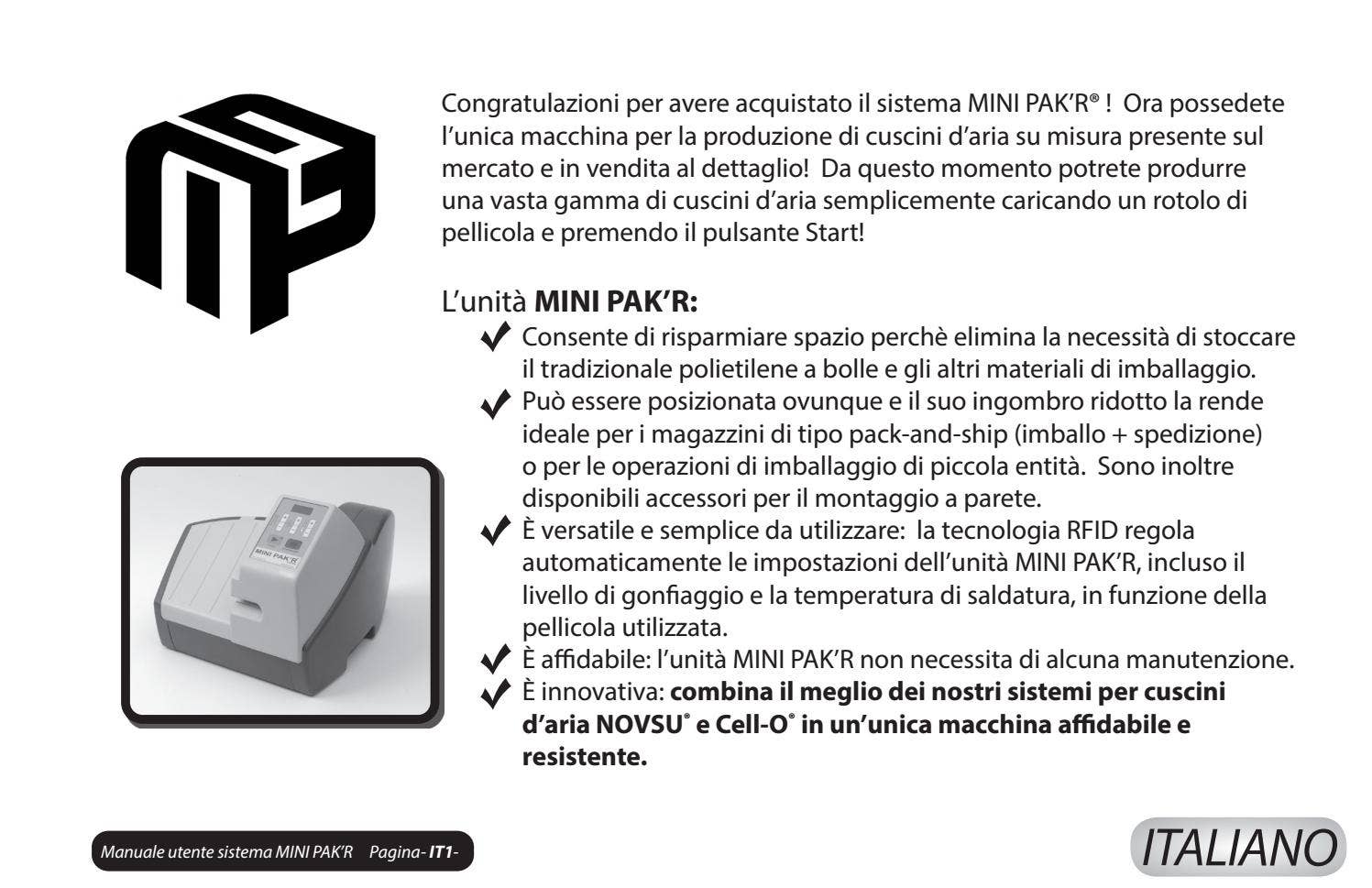 MINI PAK'R Manual v4.2 by MINI PAK'R - Issuu